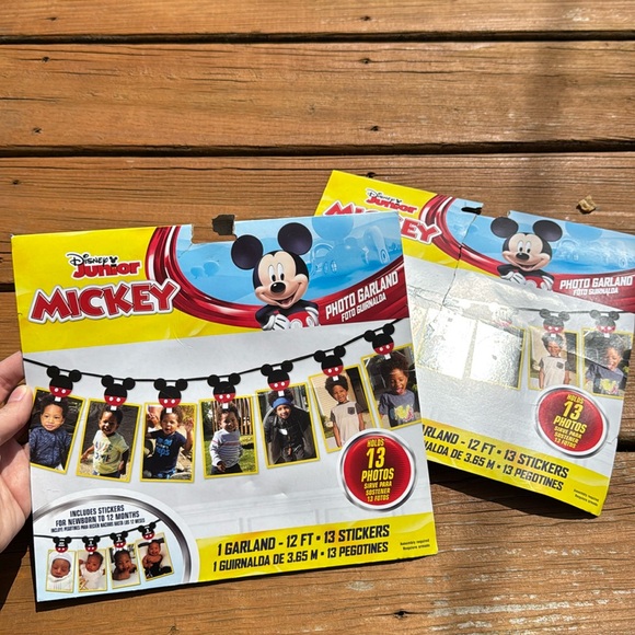 Disney | Party Supplies | Disney Junior Mickey Mouse Photo Garland Red ...